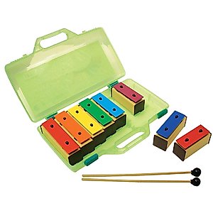 Basic Beat BBR8 - 8-Note Colorful Resonator Bells with Case, Perfect for Kids' Musical Creativity, Diatonic Set for Group or Individual Play