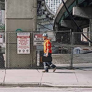 Walkie Talkie Case Holder for Midland 50 Channel GMRS Two-Way Radio, Long Range Handheld Mobile Radios Hard Storage Carrying Box for Rechargeable Batteries, Charger and Headset, Black(Bag Only)