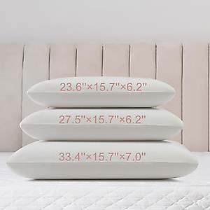 Artka Talalay 100% Natural Latex Pillow, Soft Bed Pillow for Sleeping with Removable Cotton Pillowcase, Premium Standard Size Sleeping Pillow Helps Relieve Pressure, No Memory Foam Chemicals