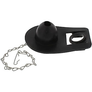 Qualihome Side Mount Toilet Handle Replacement with 2 inch Universal Toilet Flapper Replacement and Chain (Nickel Side Mount)