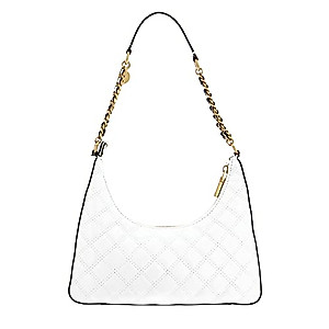 GUESS Giully Top Zip Shoulder Bag, White