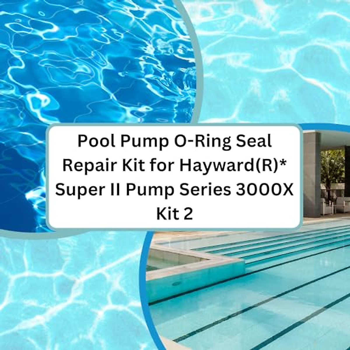 Carjo Southeastern Accessory Pool Pump O-Ring Seal Repair Kit for Hayward(R)* Super II Pump Series 3000X Kit 2 - Hayward Super II Pump Parts