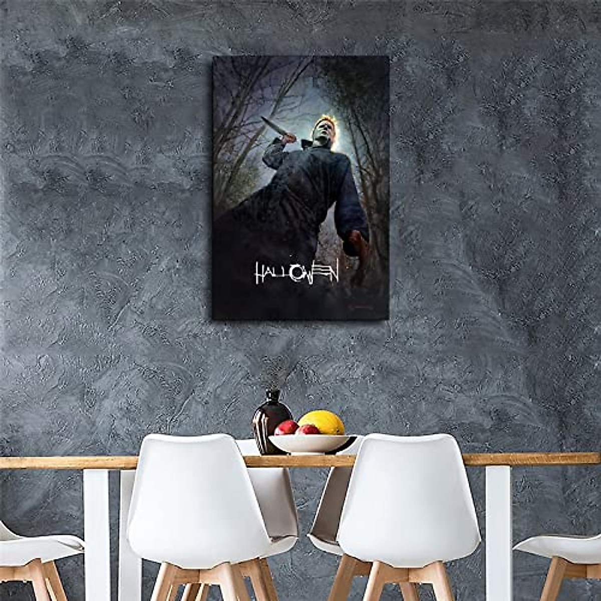 RIP Michael Myers Halloween Horror Violence and Bloody Canvas Art Poster and Wall Art Picture Print Modern Family Bedroom Decor Posters 16x24inch(40x60cm)