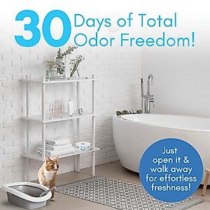 Litter Box Magic Cat Litter Deodorizer Jar (Fresh Scent, 16 Oz, Pack of 1) - Cat Litter Odor Absorber Gel In A Jar - Litter Box Pet Air Freshener - Litter Odor Eliminator to Freshen Air