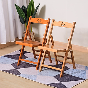 RZGZKLSH Bamboo Folding Chair,Portable Folding Chair for Indoor and Outdoor Use,Suitable for Picnics,Camping,Outdoor Concerts,Easy to Carry and Store (Brown)