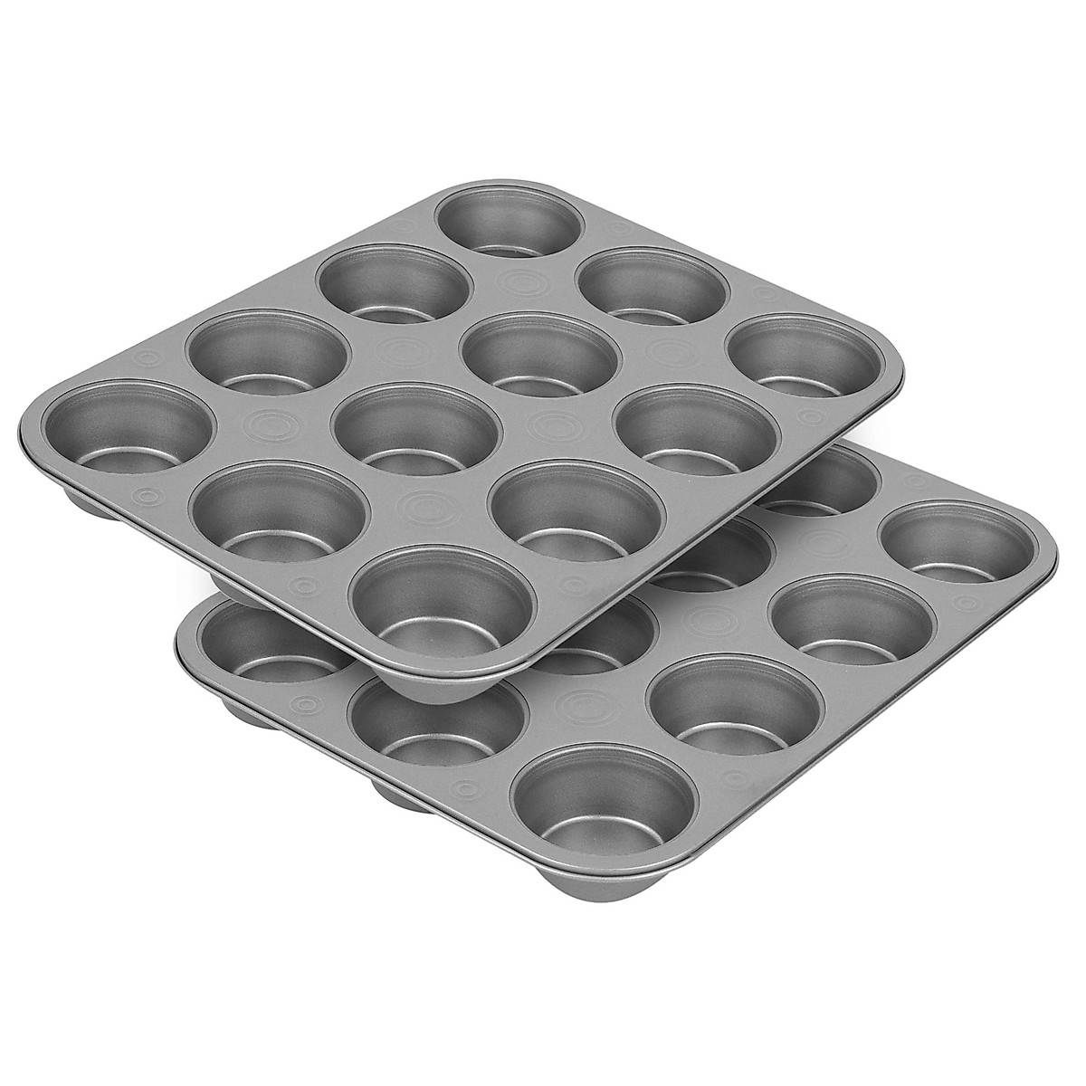 G & S Metal Products Company Baker Eze 12 Cup Muffin Pan, Set of 2