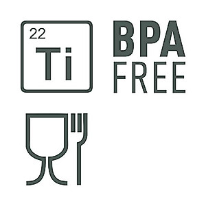 Light My Fire Reusable Metal Straw - Titanium Metal Straw with Case - 7.5" oval shaped Travel Straw with Utensil Holder - Made in Sweden - Resuable Straw with Cutlery Holder for Lunchbox & Take Away