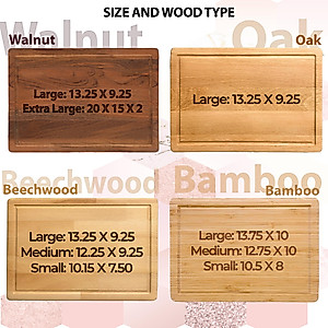 The Grillfather Wood Cutting Board, Christmas Gift Idea, BBQ Gift, Personalized Gift for Men, Dad, Grandpa, Custom Engraved Cutting Board, Father's or Grandpa's Birthday Gift, Grill Master