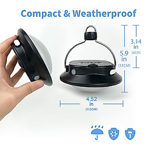 SUBOOS Gen 2 Pro LED Camping Lantern Rechargeable, Tent Light 300LM with Angles Adjustable, 5 Light Modes, 200h Runtime, 5200mAh, for Camping, Hiking, Hurricane, Emergency, Outage