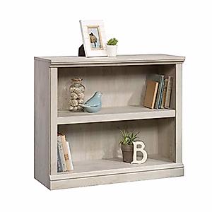 Sauder Select 2 Shelf Bookcase, L: 35.28" x W: 13.23" x H: 29.92", Chalked Chestnut finish