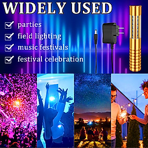 4 Pieces LED Strobe Baton Bottle Service Sparklers Bottle Service Light Bottle Handheld Light for Nightclubs Weddings Parties Activities Supplies (Gold)