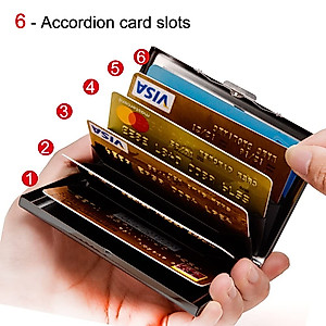 EASTNIGHTS Rfid Credit Card Holder Slim Metal Card Wallet Business Card holders Small Card Case for Men Women