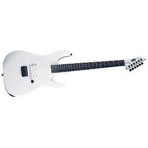 ESP 6 String LTD M-HT Arctic Metal Electric Guitar, Snow White Satin, Right, (LMHTARMSWS)