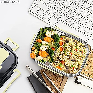 Stainless Steel Lunch Containers for Adults - Simple Modern Bento Lunch Box for Adults With Compartments Hot and Cold Lunch Boxes for Adults - Food Storage Containers Lunch Box Accessories for Adults