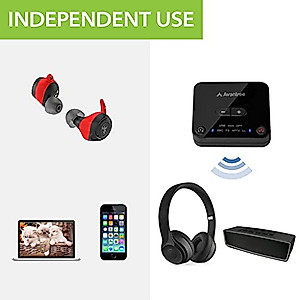 Avantree HT4106 - Wireless Earbuds for TV Listening with 8hrs of Bluetooth Playtime, Universal Television Compatibility, and Headphones Design for Larger Ears