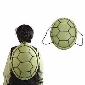 MSUIINT 2 Pack Turtle Shell Costume EVA Novelty Turtle Shell Backpack, Simulation Tortoise Shell Party Carnival Prop, Halloween Cosplay Costume Party Accessory, Halloween Dress Up Costume Accessories