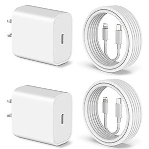iPhone 13 12 Fast Charger [Apple MFi Certified], TIKALONG 2X 10FT Long USB C Lightning Charging Cable with 20W Wall Block for 13/13 Pro/13 Pro Max/12/SE/11/XS/XR/X/8 Plus, iPad, CA-43T