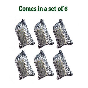 Gardeners Supply Company Deer Repellent Plant Pouches | Natural Citrus Scent Soap Based with Nylon Pouch Holder | Chemical Free Humane Deer Repel Outdoor Plants Protector | Set of 6