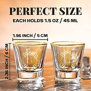 Personalized Shot Glass Set, Custom Gifts for Tequila, Vodka, or Whiskey Lovers, Birthday, Christmas Gifts for Him, Her, 2 Pack, with Initial S