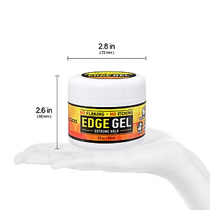 AllDay Locks Edge Gel | Extreme Hold Edge Control Gel | No Flaking, Itching, or Split Ends | Long Lasting Style for Braids, Locks, Twists, Cornrows | 3 oz