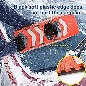 2Packs Heavy Duty Survival Shovel for Off Road,Camping,Beach,Digging Dirt, Sand, Mud & Snow，Winter Snowy Day Snow Shovel,Ice Scraper, Snow Ice Removal for SUV Truck Vehicle Car Window Windshield