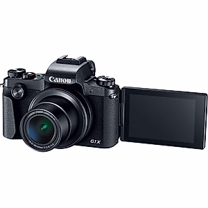Canon PowerShot G1 X Mark III Digital Camera (2208C001) + 64GB Memory Card + 2 x NB13L Battery + Corel Photo Software + Charger + Card Reader + LED Light + Soft Bag + More (Renewed)