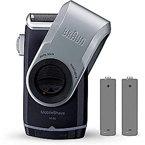 Braun Pocket M90 Rasierer Stainless Steel Battery Powered Shaver
