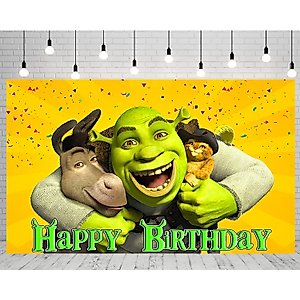 Backdrop for Birthday Party Decorations, Donkey Background for Baby Shower Party Cake Table Decorations Supplies, Banner, 5x3ft