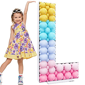 Xiomot 4FT Marquee Letters Mosaic Large Letters L Balloon Frame for Birthday Party Wedding Backdrop Decoration Anniversary Baby Shower Day Decor Pre-Cut Big Foam Board with Acrylic Plate Base