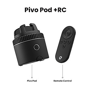 Pivo Pod Silver Equestrian Pack, Auto Face, Body, Horse Tracking Phone Holder, 360° Rotation, Remote Control for Hands-Free Video Recording