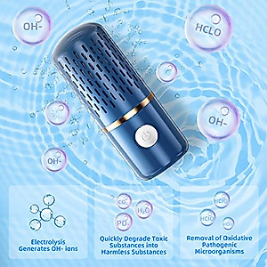 Fabenix Fruit and Vegetable Cleaning Machine, Fruit and Vegetable Cleaner, USB Wireless Food Purifier, Cleaner Device for Washing Fruits, Vegetables, Rice, Meat and Tableware (Blue)