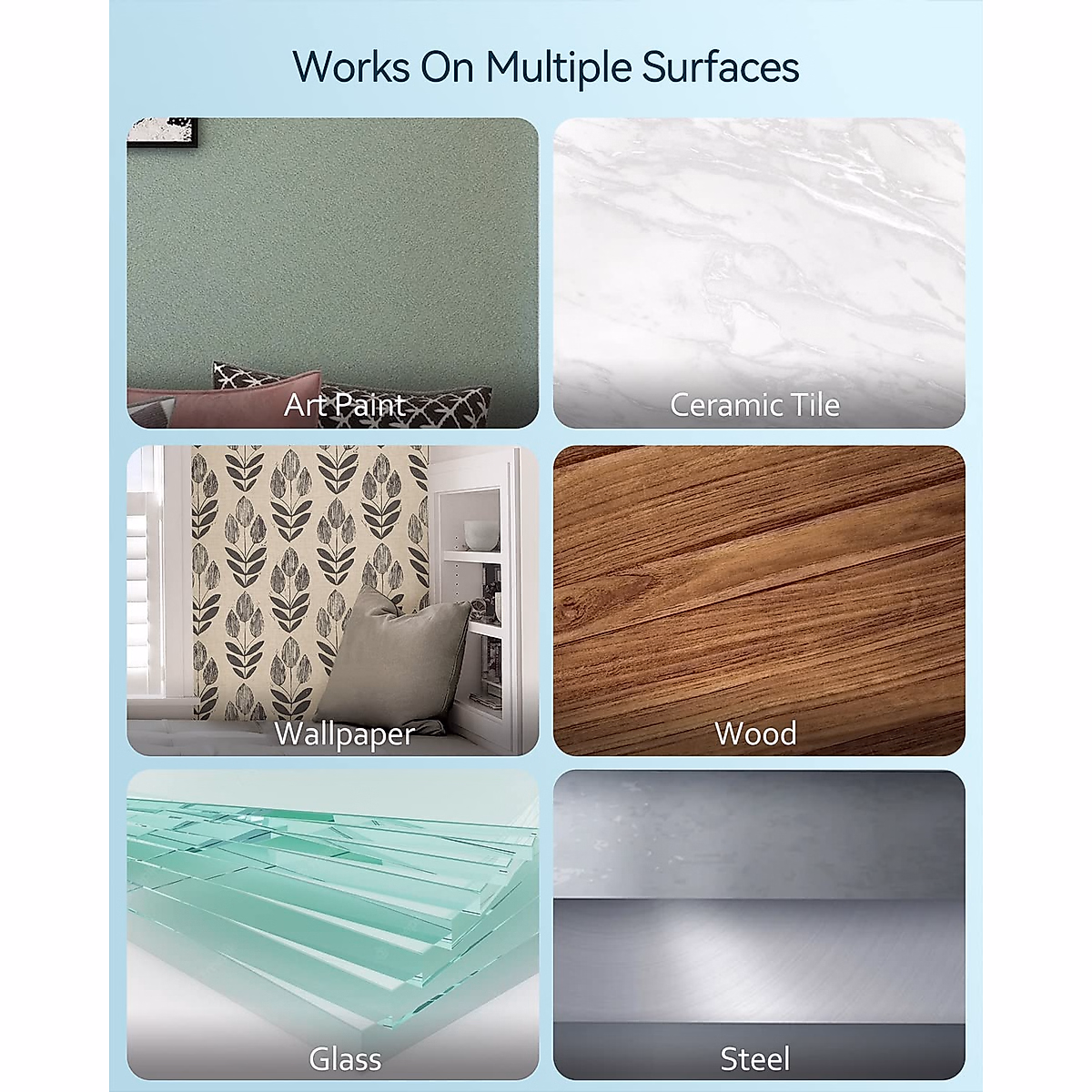 Door Stoppers Wall Protectors, 6pcs 1.57" + 12pcs 1/2" LEOADE Door Knob Stops Cabinet Handle Rubber Bumpers with Self Adhesive Quick Shock Absorbent, Refrigerator Furniture Silicone Silencer -Clear