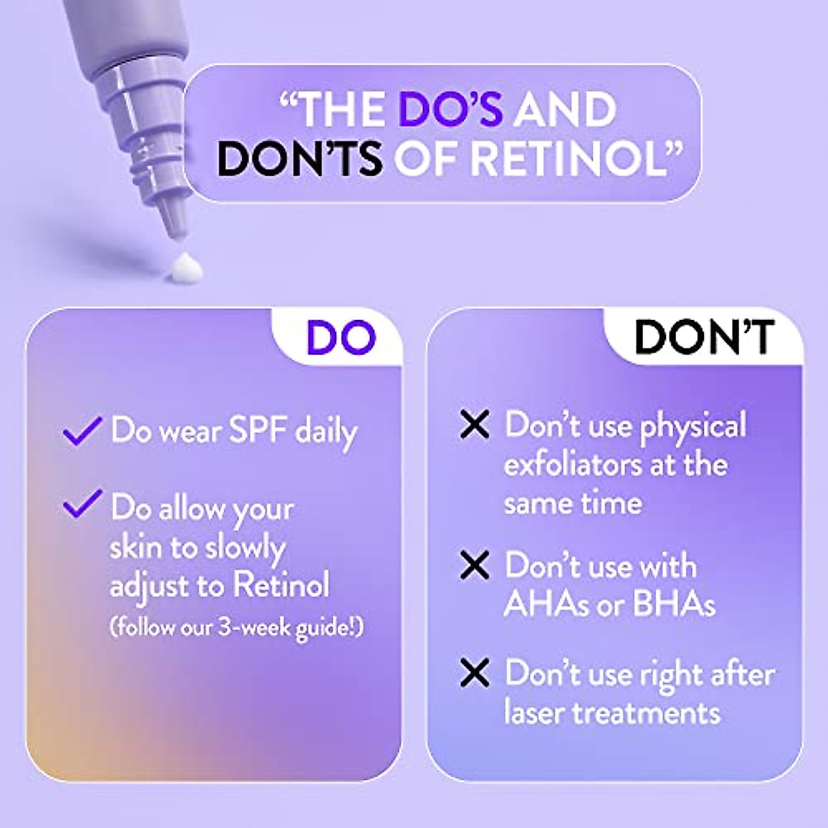 LANEIGE Retinol Firming Cream Treatment: Visibly firm and smooth the look of fine lines and wrinkles.