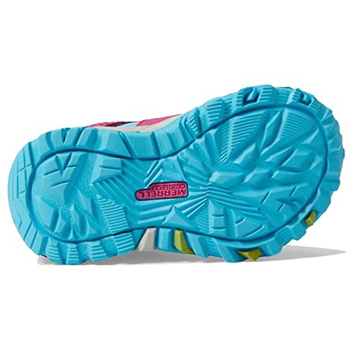Merrell Trail Quest Jr Hiking Shoe, Berry/Lime/Turquoise, 7.5 US Unisex Little Kid