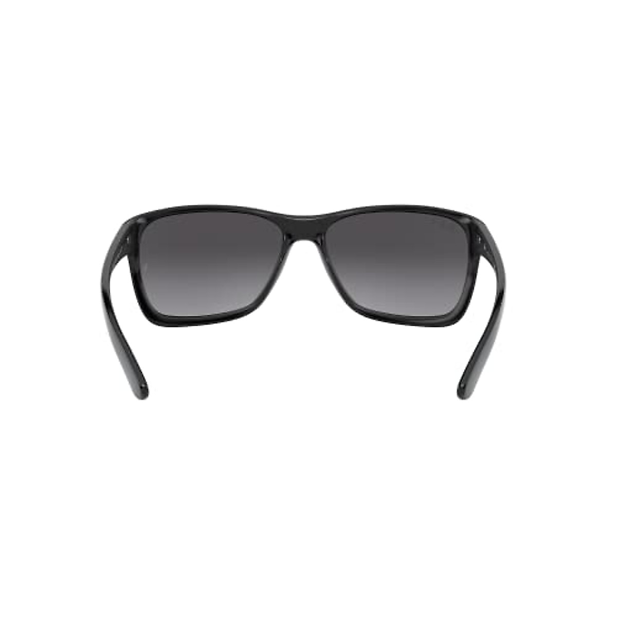 Ray-Ban Men's Rb4331 Square Sunglasses, Black/Polarized Light Grey Gradient Dark Grey, 61 mm