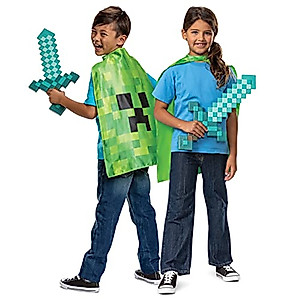 Disguise Minecraft Sword and Cape Costume Set, Official Minecraft Costume Accessories for Kids, One Size