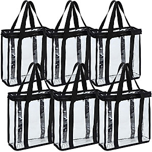 Fasmov Set of 6 Vinyl Record Storage Bags Hold up to 216 Albums (36 Each Bag)