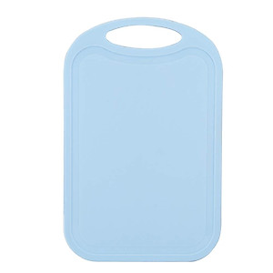 Colorido Non-slip Kitchen Chopping Board Plastic Cutting Boards with Hanging Hole and Stand Light Blue