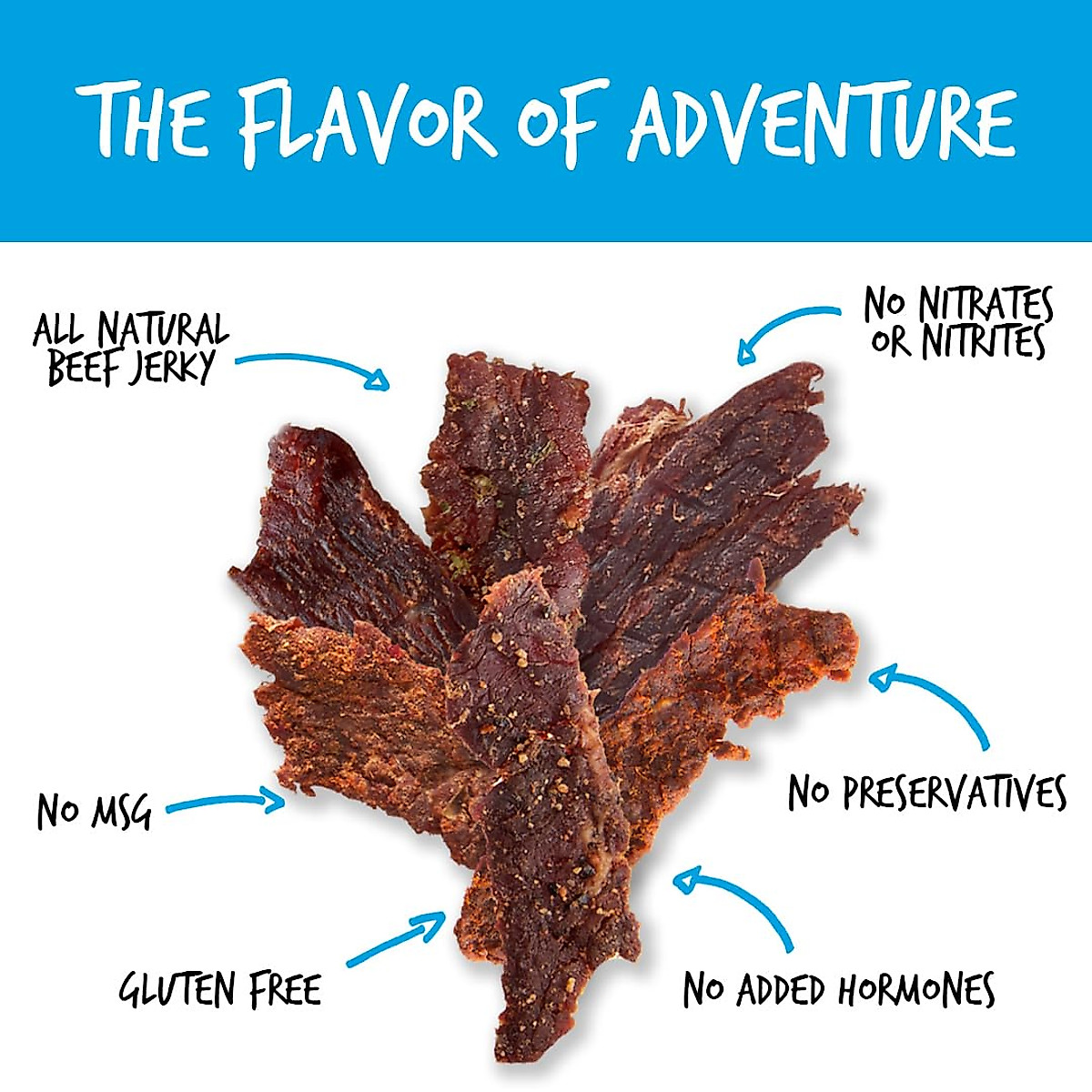 Baja Beef Jerky Snack Pack - Jerky Variety Pack, Beef Jerky Gifts for Men, Beef Jerky Sampler, Craft Jerky, Beef Jerky Assortment, Gluten Free Jerky, High Protein Jerky - 2.5 Oz Bags (Pack of 4)