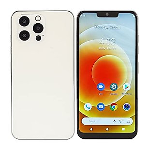 Dilwe 6.1in 13pro Max Unlocked Smartphone, 6.1in HD Mobile Phone, 4G 5GWIFI Unlock Cell Phone, 4GB RAM 64GB Face Unlock Cell Phone for Android12, 4000mAh Unlocked Cellphone