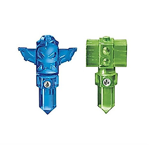 Lot of 2 Traps ~ Skylanders Trap Team Green Life Hammer Trap & Blue Tiki Trap