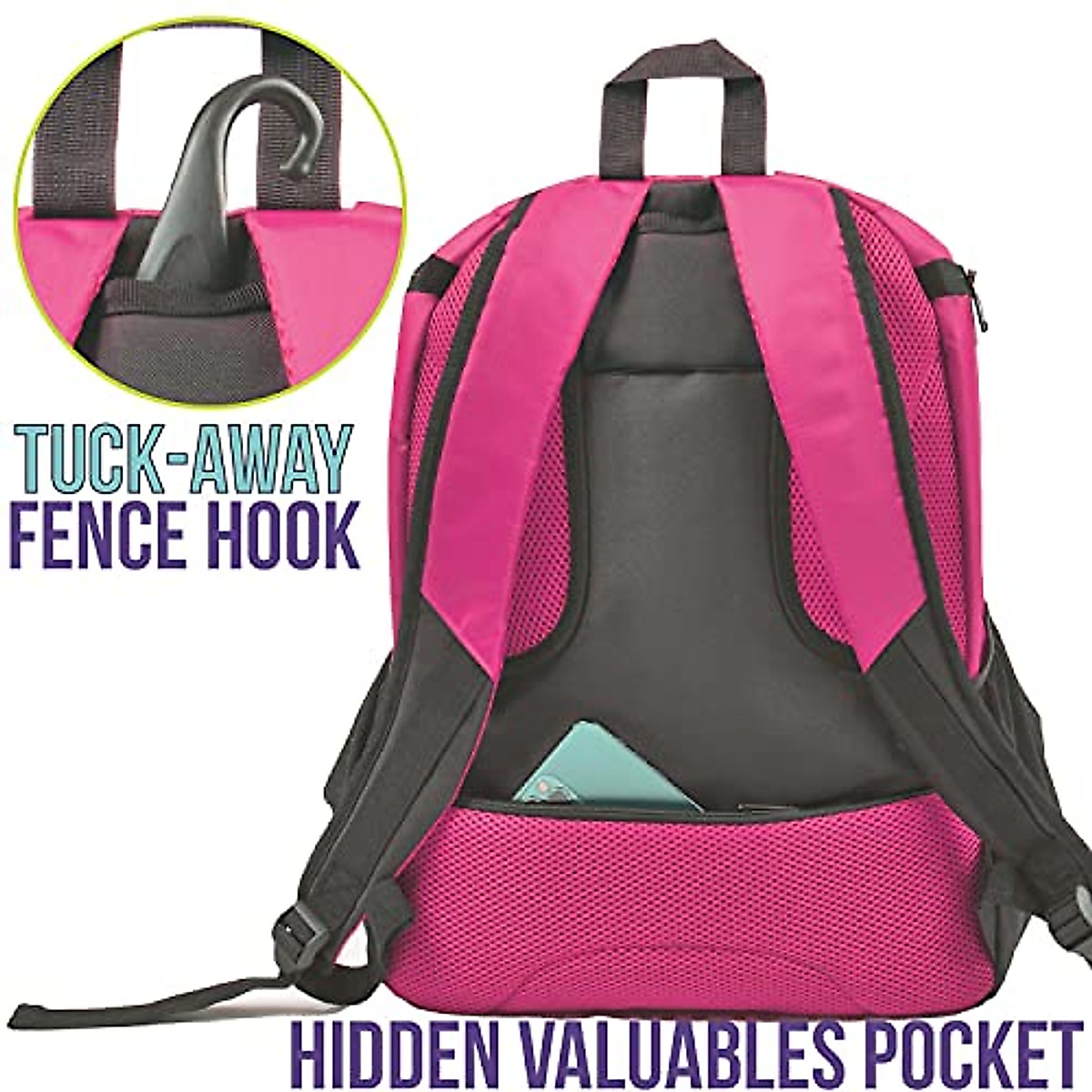 Athletico Basketball Bag - Large Basketball Backpack for Men & Women - Volleyball And Soccer (Pink)