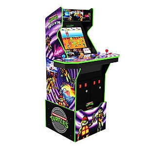 Arcade1Up Teenage Mutant Ninja Turtles Arcade Machine w/ Riser