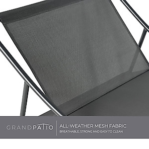 Grand patio Rocking Chair Indoor and Outdoor, Metal Patio Lounge Rocking Chair with Thick Cushion, Comfy Modern Rocker for Living Room Porch Backyard