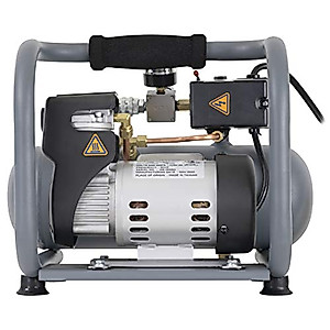 Senco PC1010 1/2- Horsepower 1-Gallon Matte Finish and Trim Portable Hot Dog Air Compressor, Gray/Red