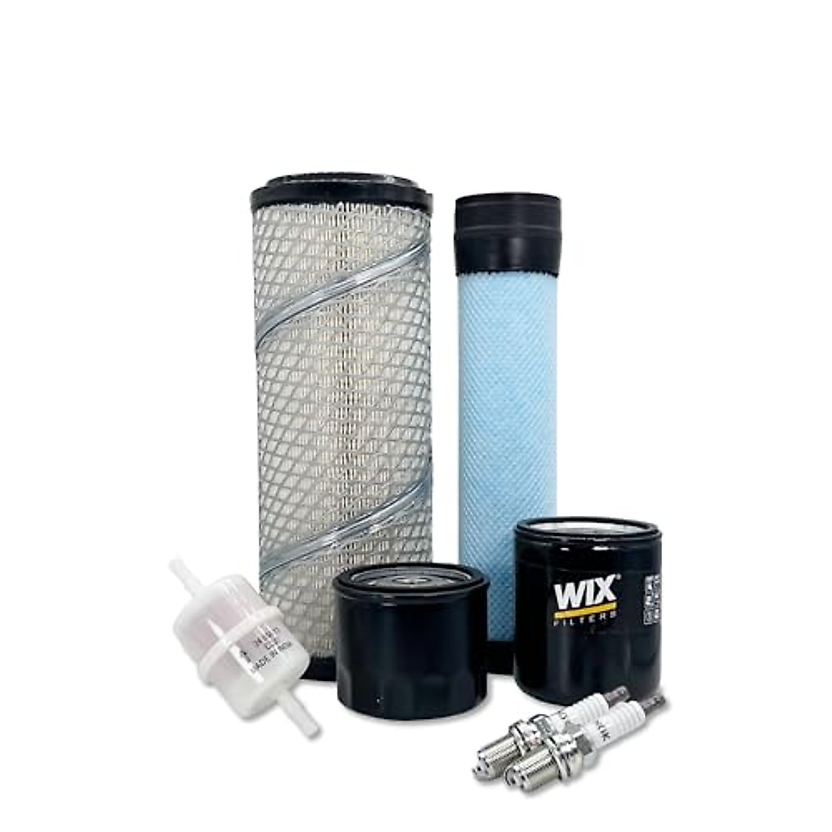 HERO Maintenance Filter Kit For Exmark LZ27KC605 Lazer Z Zero-Turn Mower Filters Compatible With OEM 2508301S 2508304S 1205001S 2405013S 1213202S 1094180 With Kohler CH740-0075 27HP Engine