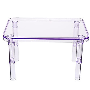 Hamster Play Platform Plastic Chinchilla Toy Hamster Bed Cage Food Bowl Drinking Platform for Dwarf Syrian Hamsters Gerbils Mice Degus Purple