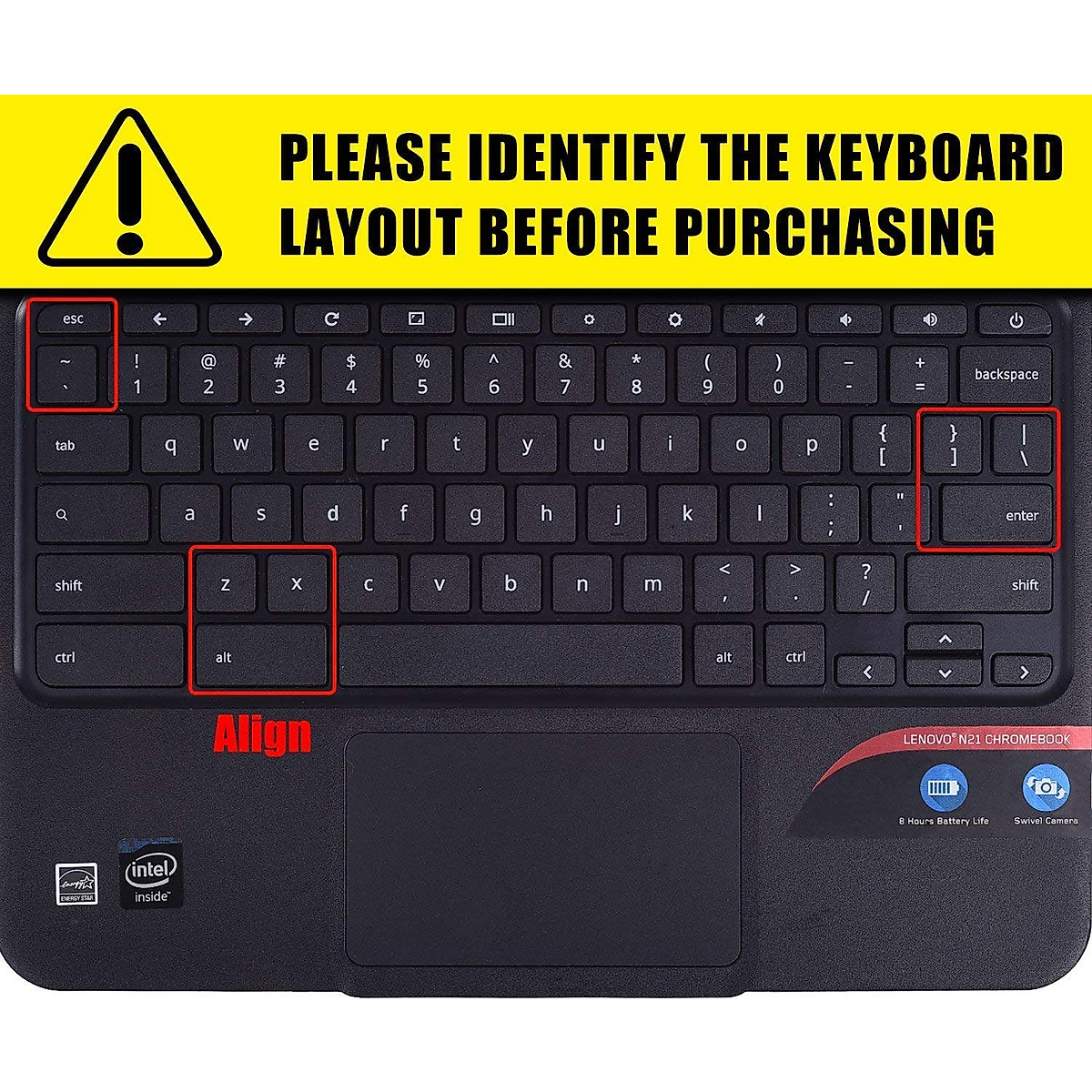 Keyboard Cover for Lenovo Chromebook Flex 3 11"/11.6 Lenovo Chromebook C330/Lenovo IdeaPad Flex 3 11.6"/Chromebook N20 N21 N22 N23 100e 300e 500e 11.6/Chromebook N42 N42-20 14 inch, Gradual Pink