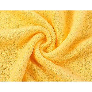 YiYaYo Luxury Bamboo Washcloth Towel Set 16 Pack for Children Baby Bathroom-Hotel-Spa-Kitchen Multi-Purpose Fingertip Towels & Face Cloths 10'' x 10''