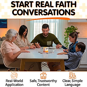 200 Christian Question Cards for Inspirational Conversations - Explore Your Faith and Have Fun on Family Game Night, Bible Study or Youth Groups - Perfect Couples Religious Gifts for Women or Men